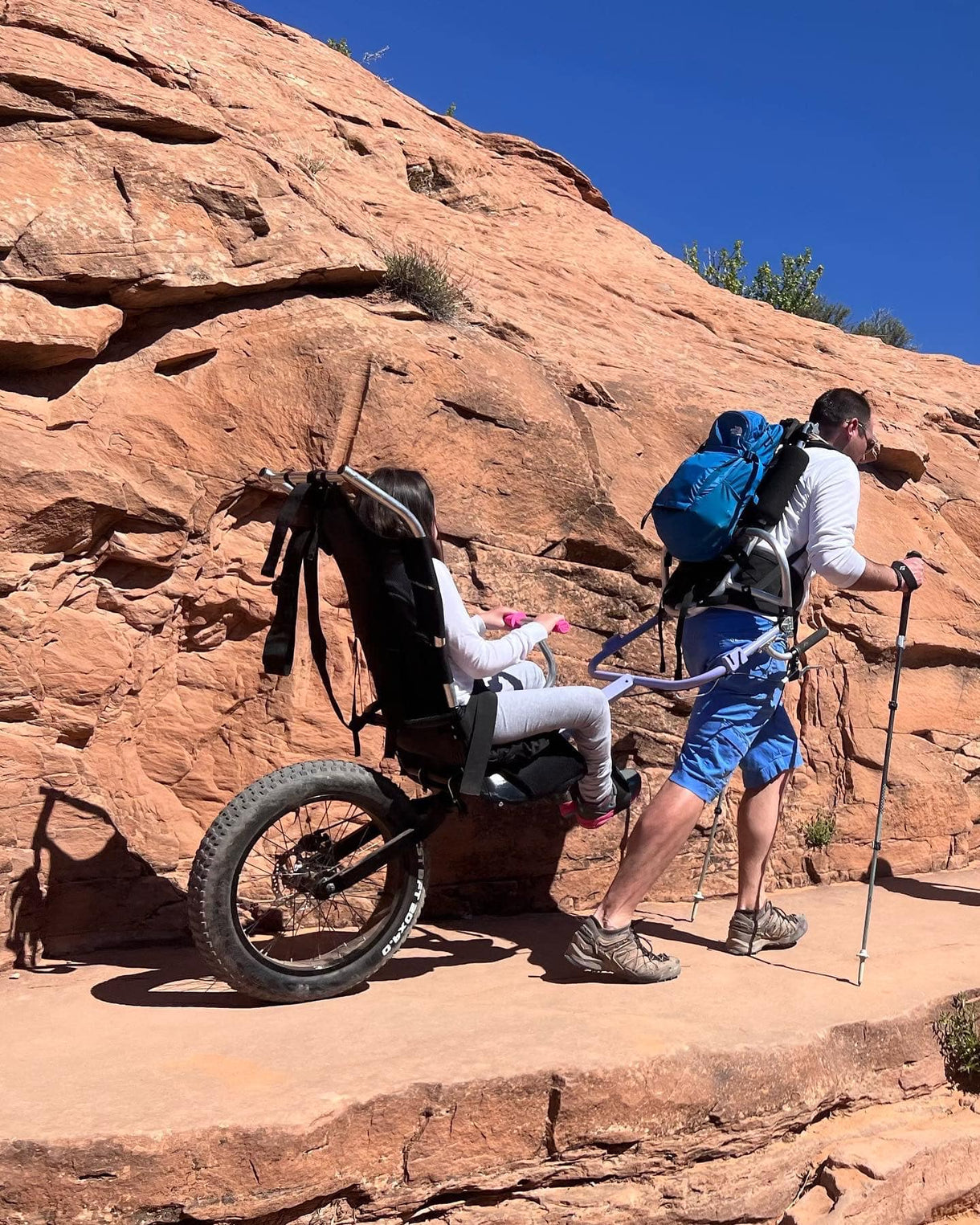 Cascade Tandem Hiking Cart | Make Trails Accessible – Huckleberry ...