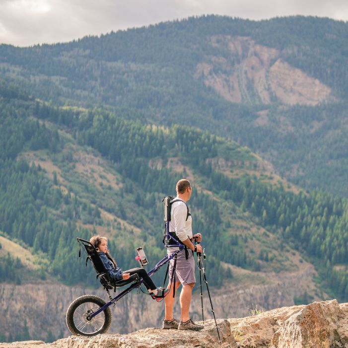 Cascade Tandem Hiking Cart | Make Trails Accessible – Huckleberry ...