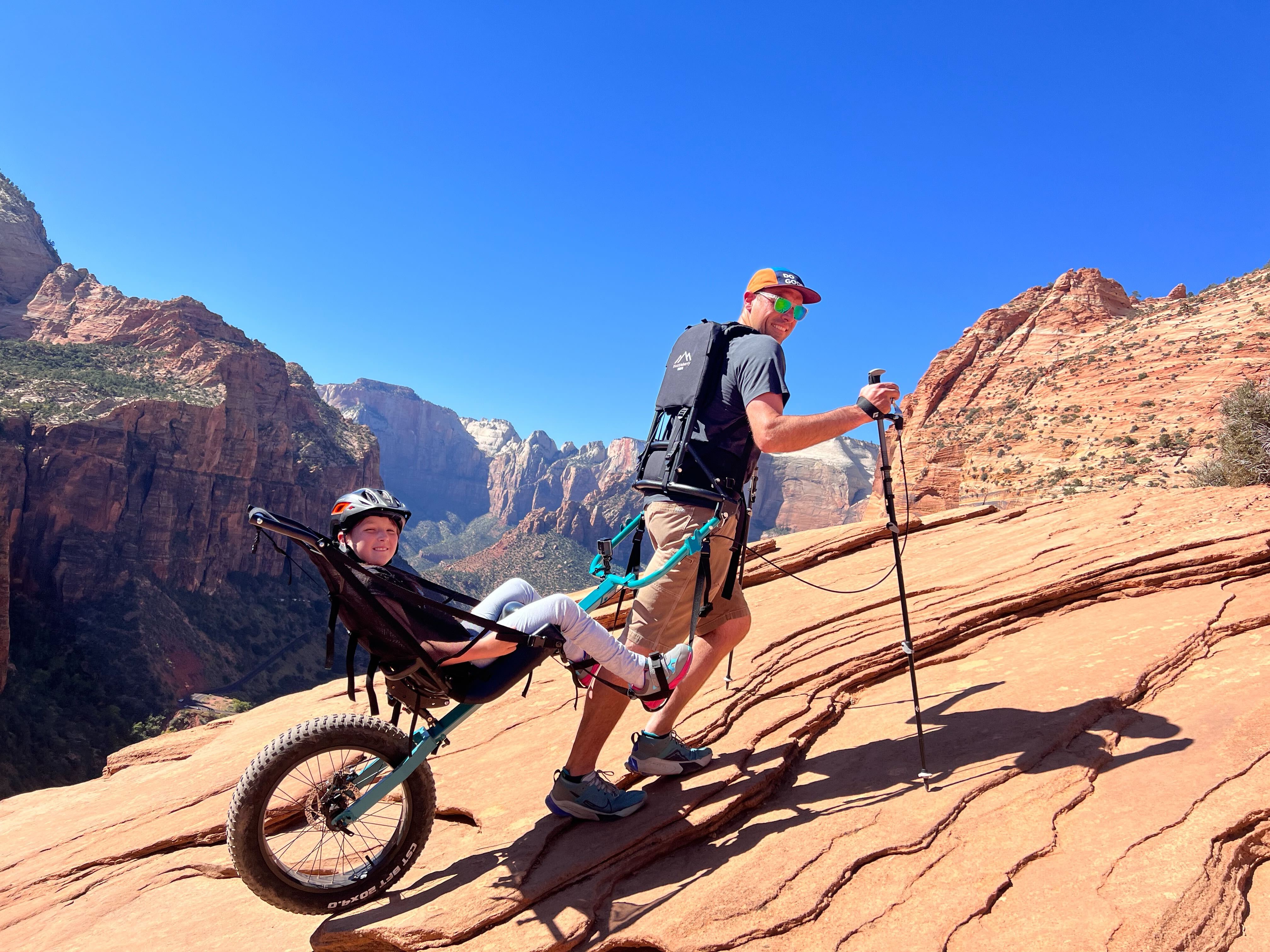 Cascade Tandem Hiking Cart | Make Trails Accessible – Huckleberry ...